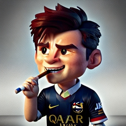 Lionel Messi Smoking