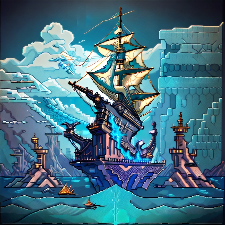 Octopus Attacking Ship Wallpaper
