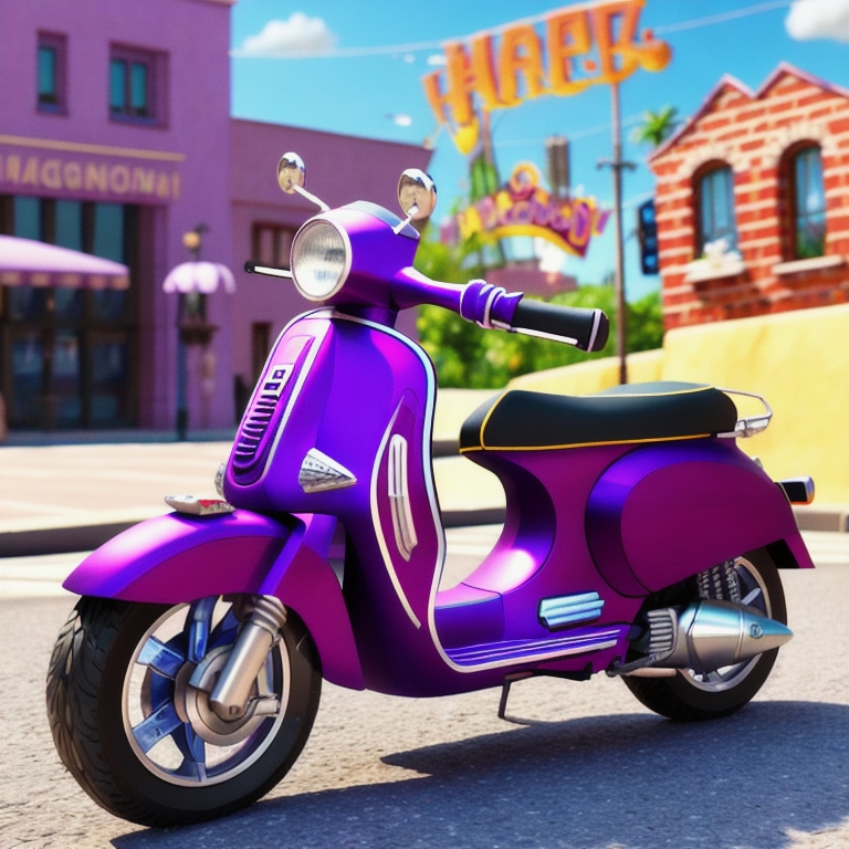 Lavender Vespa