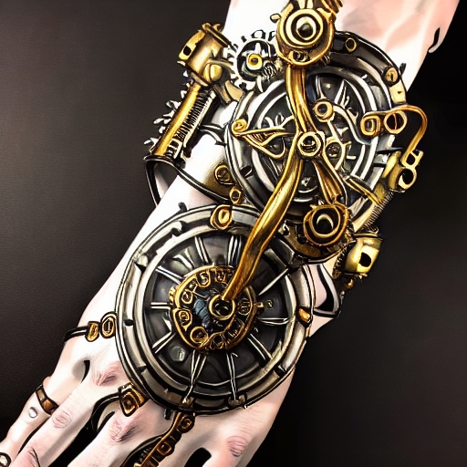 Steampunk Arm Drawing