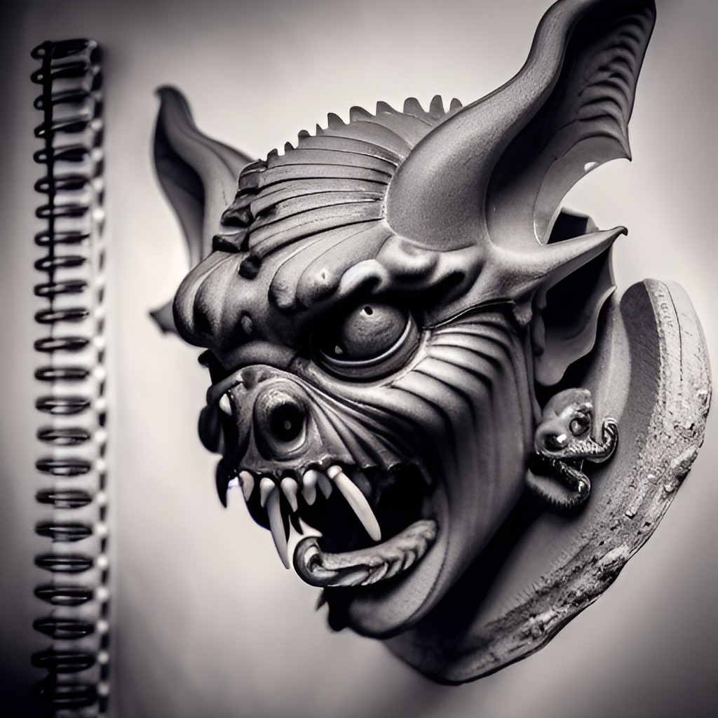 Gargoyle Face Tattoo