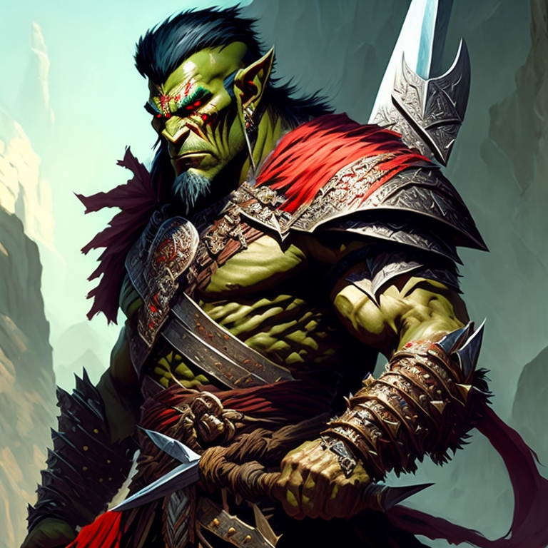Half Orc Fighter Pathfinder