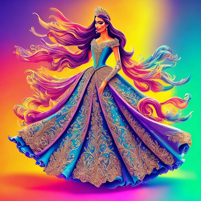 Beautiful Princess Dresses Drawing