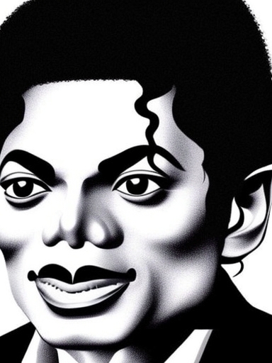 Michael Jackson Stencil Outline