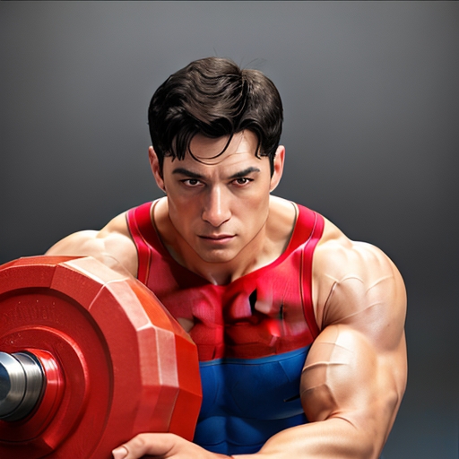 Superman Lifting Weights