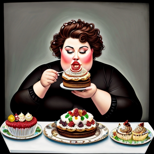 Obese Woman Cake