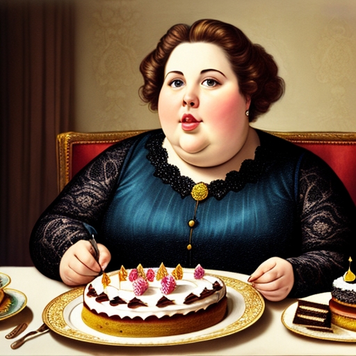Obese Woman Cake