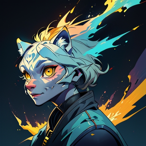 Yellow Lightning Wolf