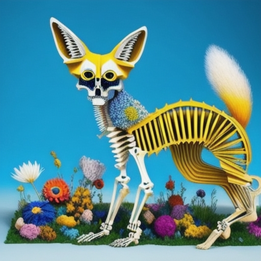 Fennec Fox Skeleton