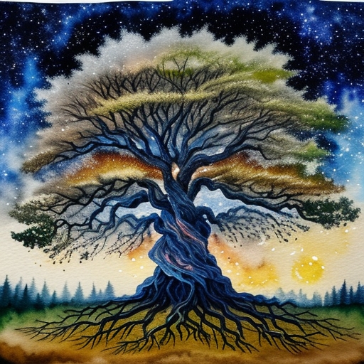 Tree Roots Underground Painting