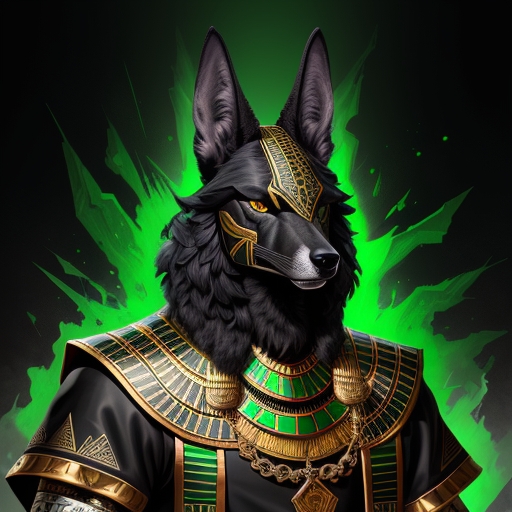 Egyptian Black Jackal