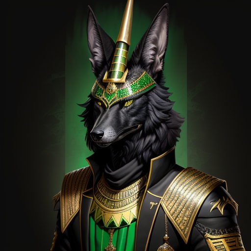 Egyptian Black Jackal