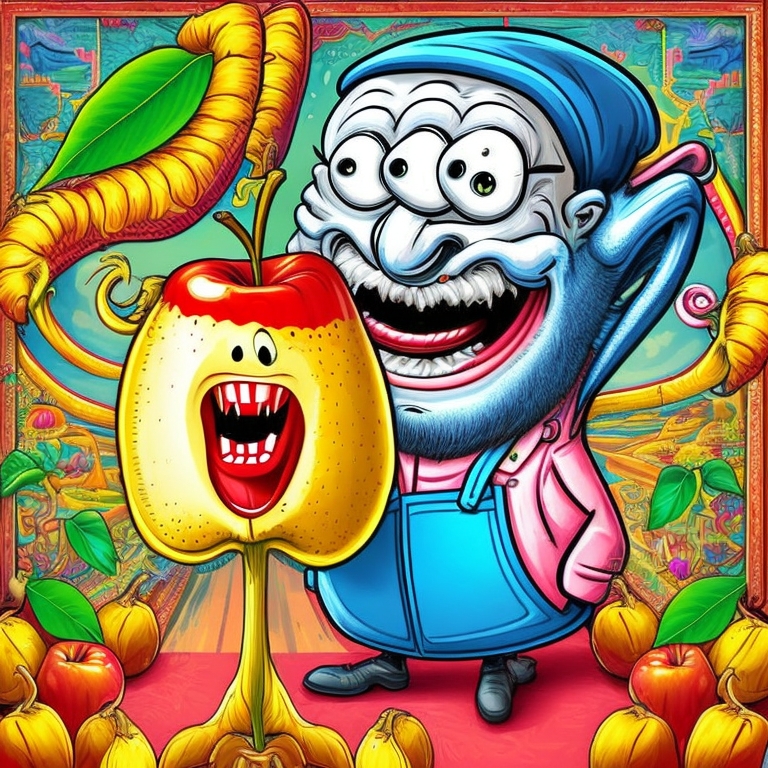 Cartoon Mischievous Look