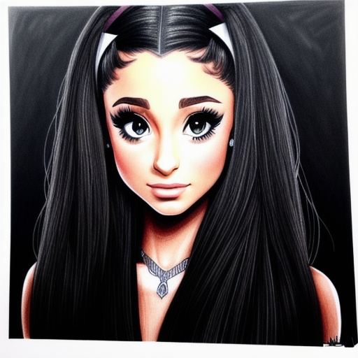 Ariana Grande Drawing Cartoon
