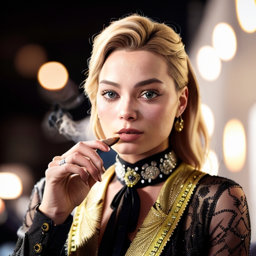 Margot Robbie Cigarette