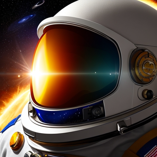 Astronaut Helmet Close Up