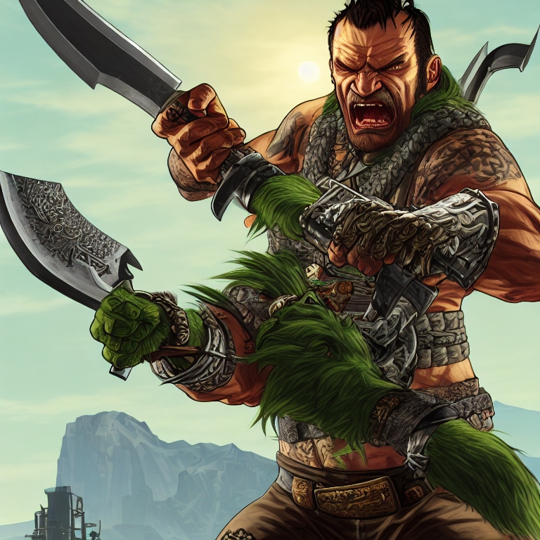 Orc Double Axe Pathfinder