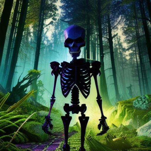 High Resolution Skeleton Drawing